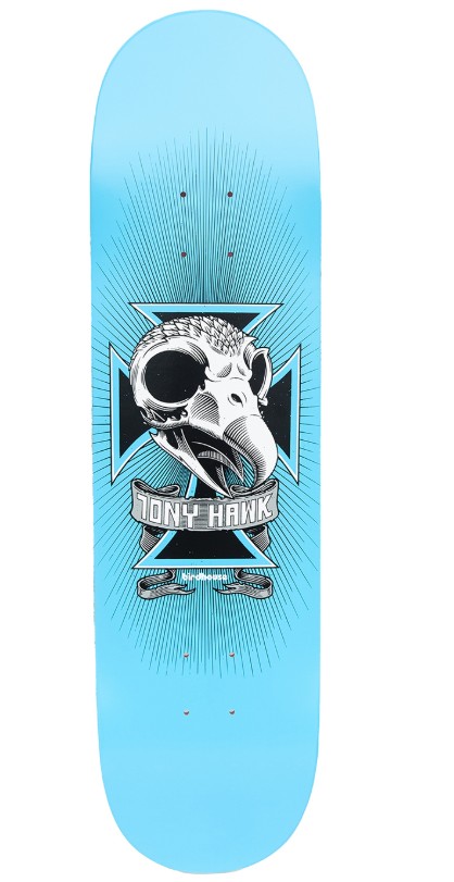 Birdhouse Tony Hawk Blue Skull 8.25 Skateboard Deck | Clines